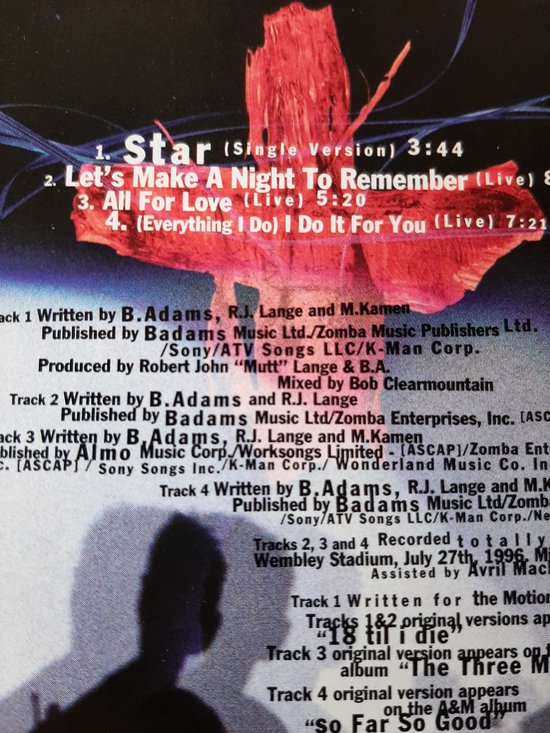 Bryan Adams Star cd-single, Bryan Adams | Muziek | bol
