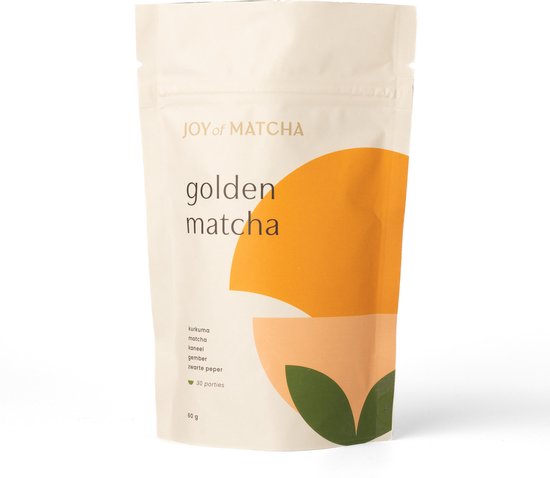 Joy of Matcha - Golden Matcha - Kurkuma thee - Golden Milk - 60gr | bol