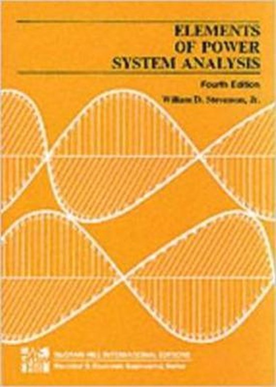 Elements of Power System Analysis (Int'l Ed) | 9780070665842 | William ...