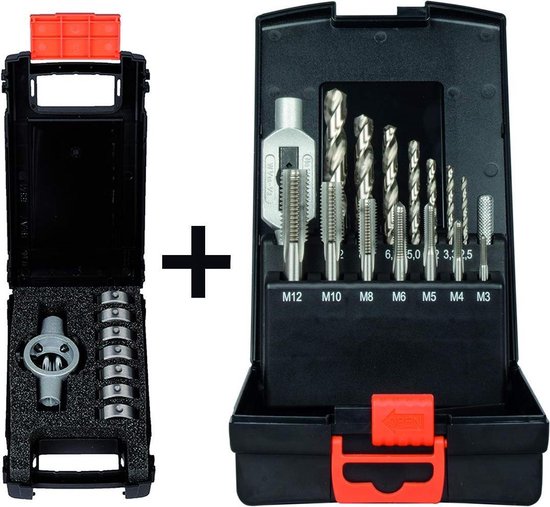 ''PROJAHN'' Combinatie Draadsnij- en boren set - 23-dlg | bol