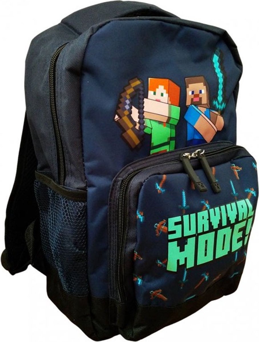 Minecraft tas Rugzak | Schooltas SURVIVAL MODE! | Rugtas - Populaire ...