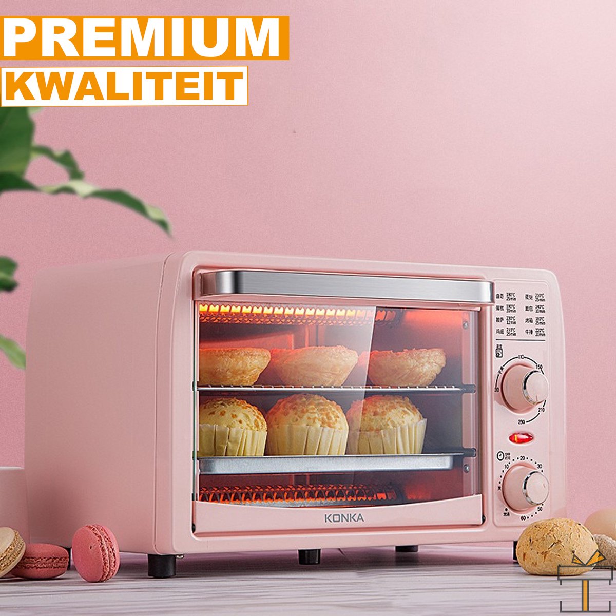 Happyment® Mini oven vrijstaand - Elektrische oventje - Camping ...