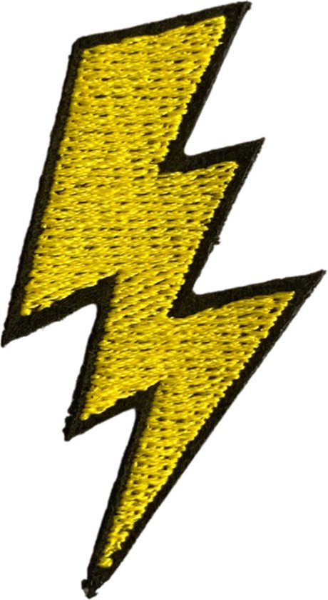Bliksem strijkapplicatie strijk embleem - patch - patches - stof ...