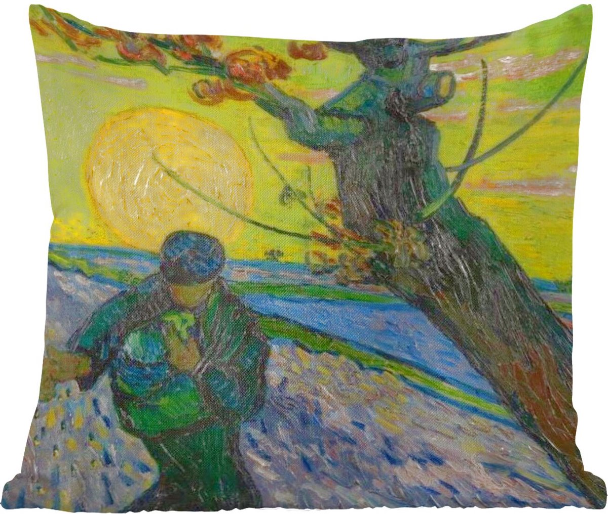 Sierkussen - De Zaaier Vincent Van Gogh - Multicolor - 45 Cm X 45 Cm | bol.com