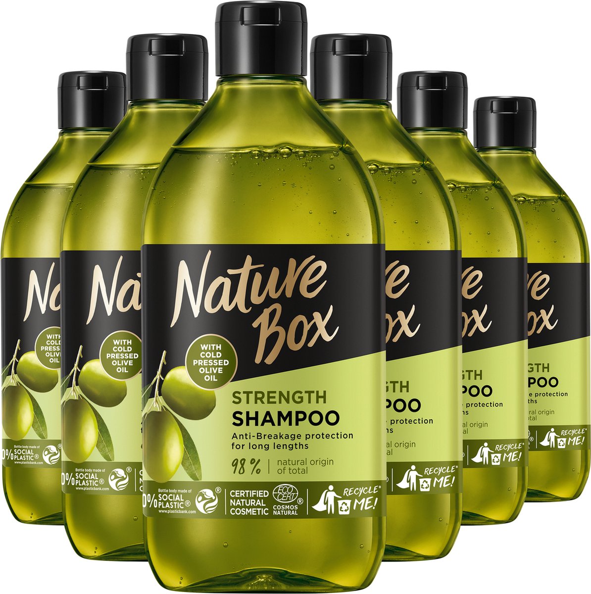Nature Box Olive Shampoo 6x 385 ml - Grootverpakking | bol.com