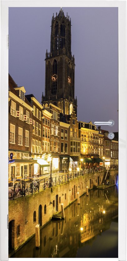 Deursticker Utrecht - Water - Licht - 90x205 cm - Deurposter | bol