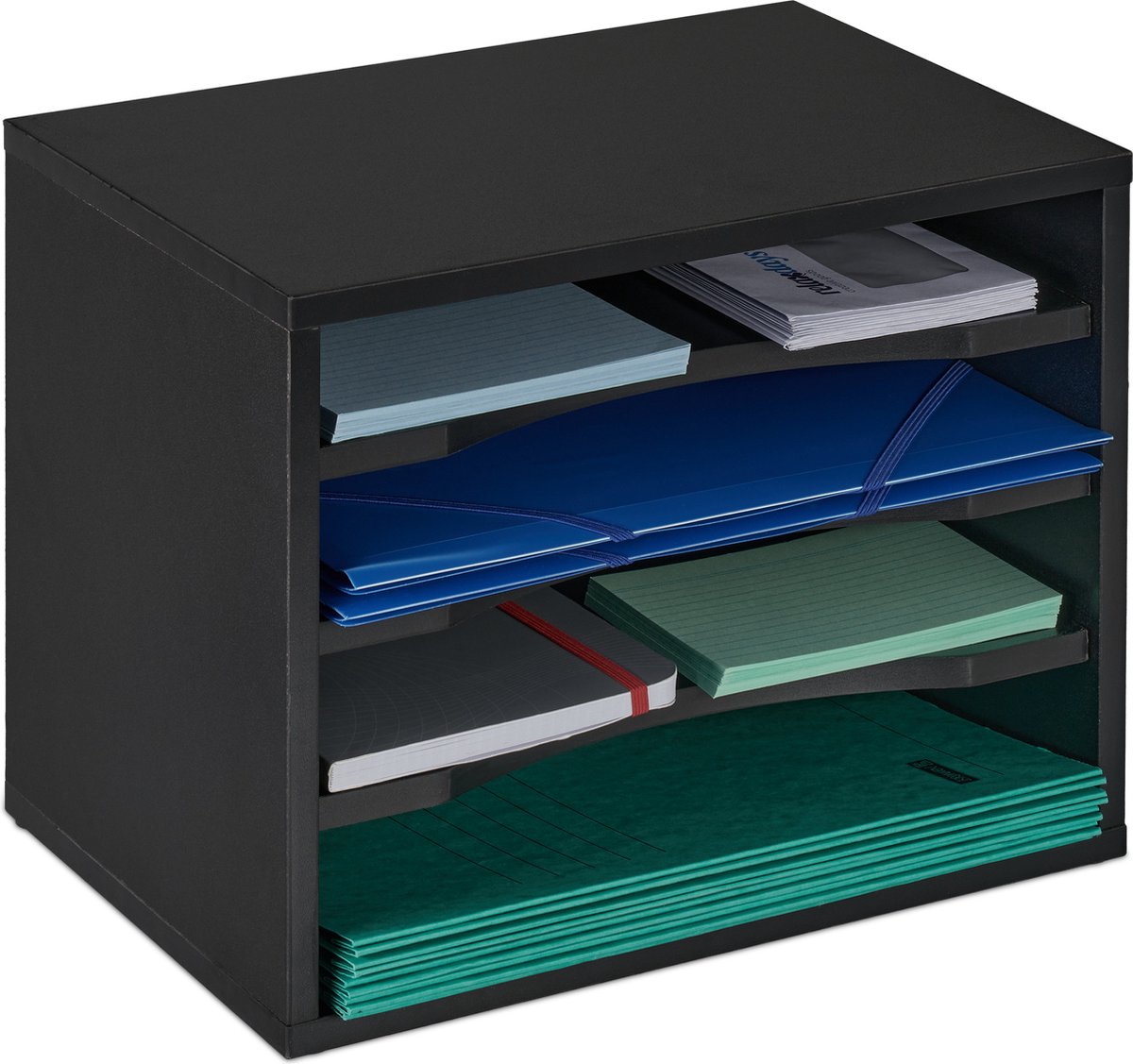 Relaxdays brievenbak 4 vakken - brievenbakjes - postbakje - sorteerrek ...