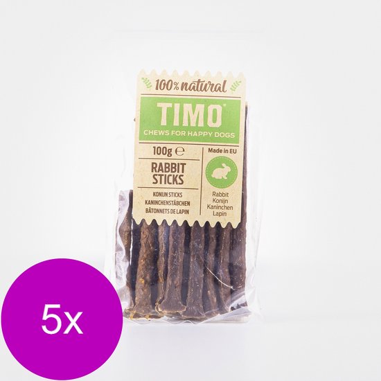Timo Sticks 100 g - Hondensnacks - 5 x Konijn | bol