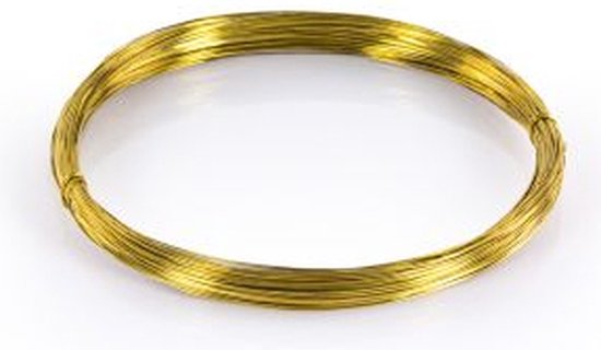 Messing-draad op bundel| Dikte 2,0 | 18,5m | bol