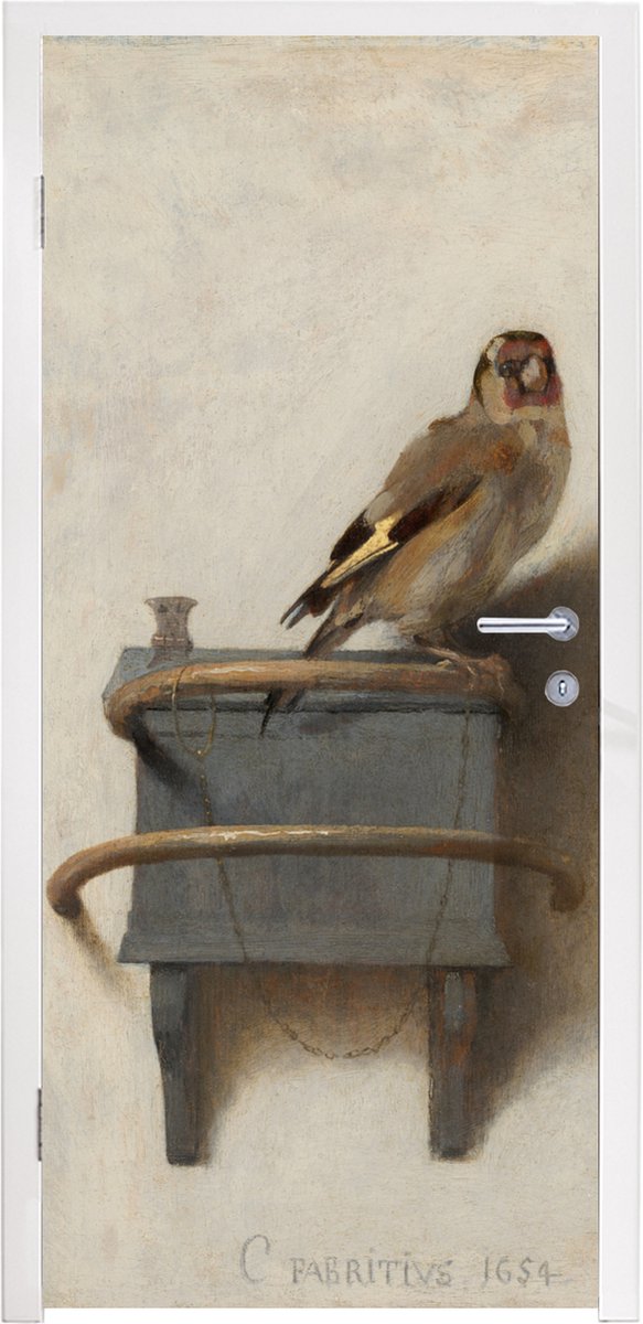 Deursticker Puttertje - Oude Meester - Carel Fabritius - 90x215 cm ...