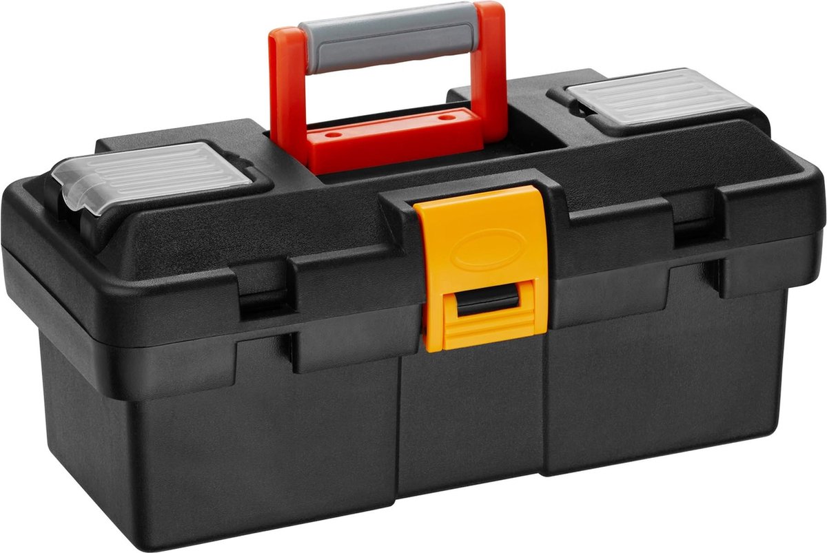 Gereedschapskoffer Met Handvat Zwart - Gereedschapskist - Koffer Voor ...