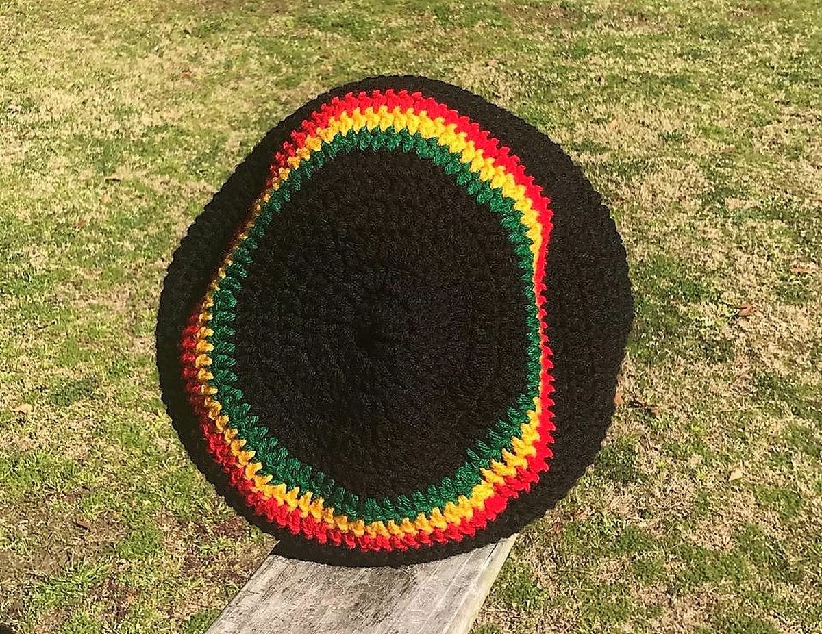 Handgemaakte Rasta Muts voor (lange) dreads - zwart | bol