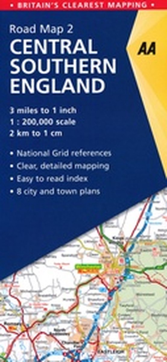 AA Central Southern England Road Map 2 | bol.com