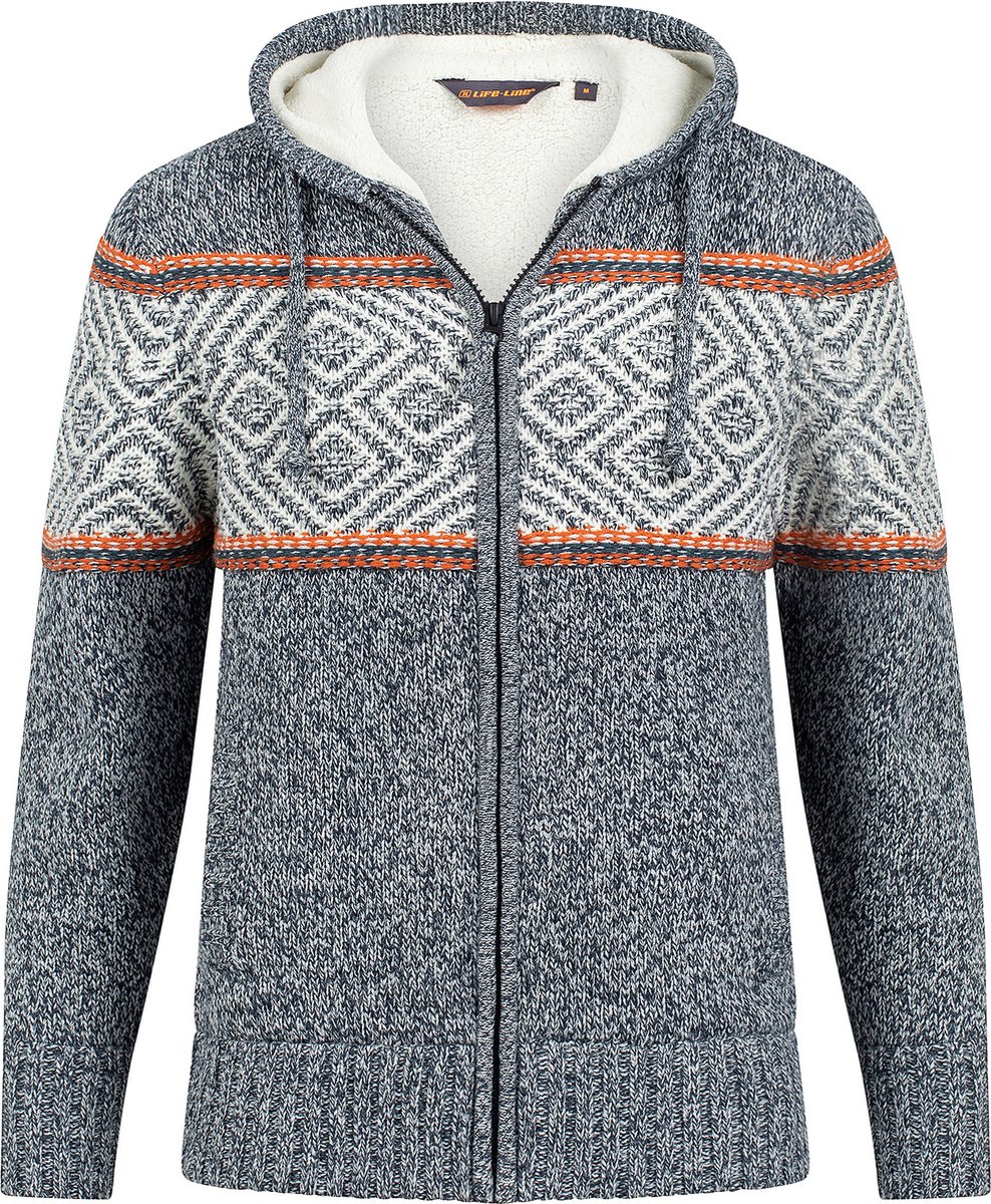 Life-Line - Marco Fleece Jas Heren - Blauw - Outdoorvest - Wandelvest ...