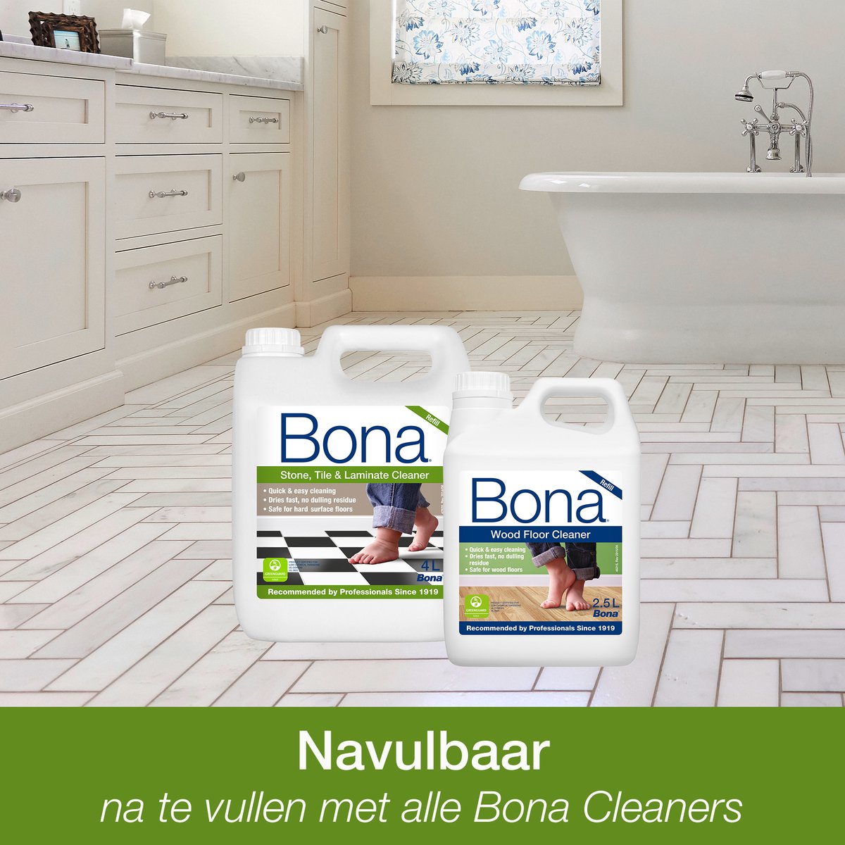 Bona Harde Vloer, Tegel & Laminaat Reiniger Cartridge - Spray Mop ...