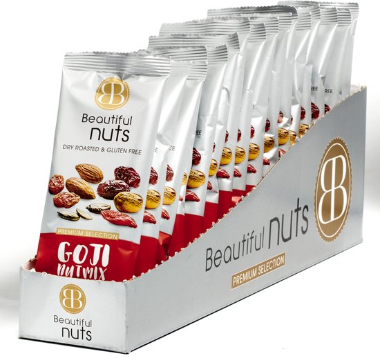 Beautiful Nuts - Goji Nutmix - doos 16 stuks | bol