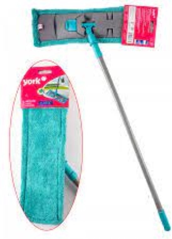 vloermop set met microvezelmop 45cm en telescoopsteel 138cm | bol