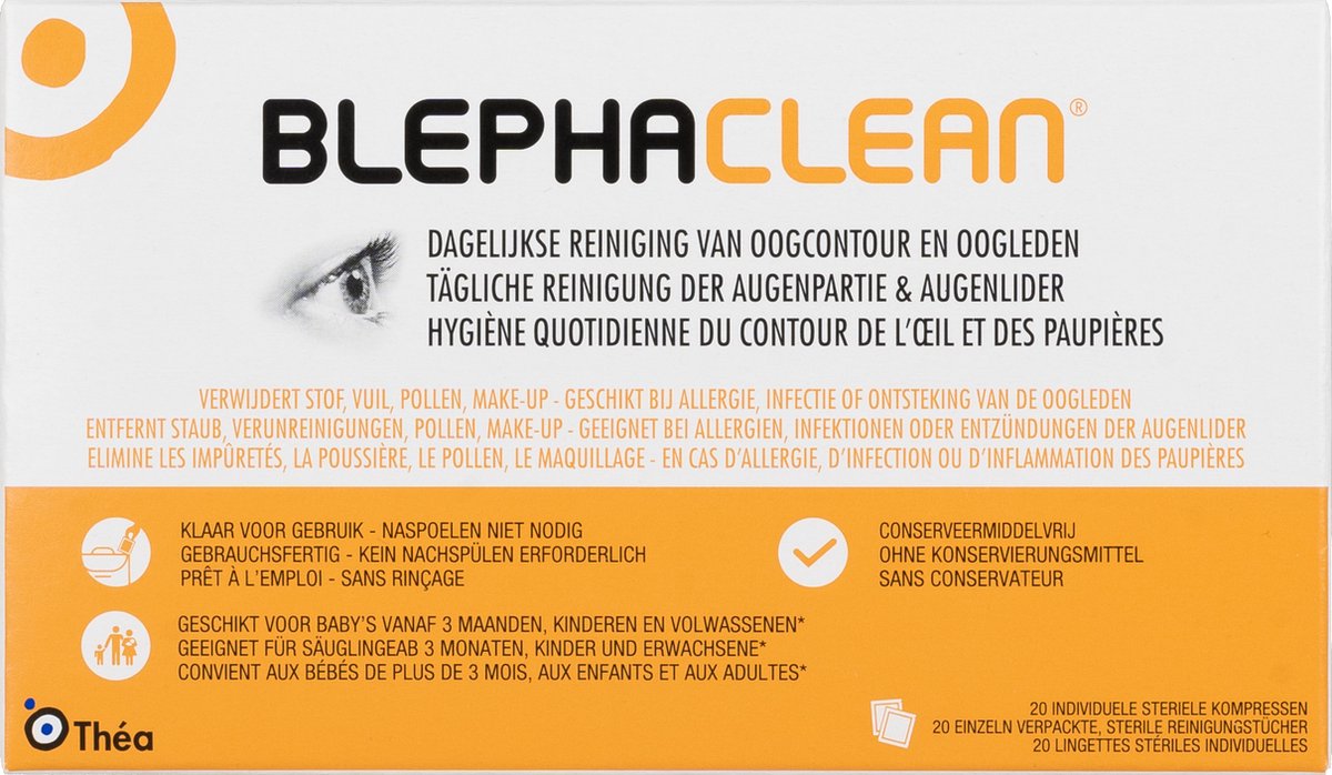 Blephaclean - dagelijkse hygiëne en verzorging van de oogleden | bol