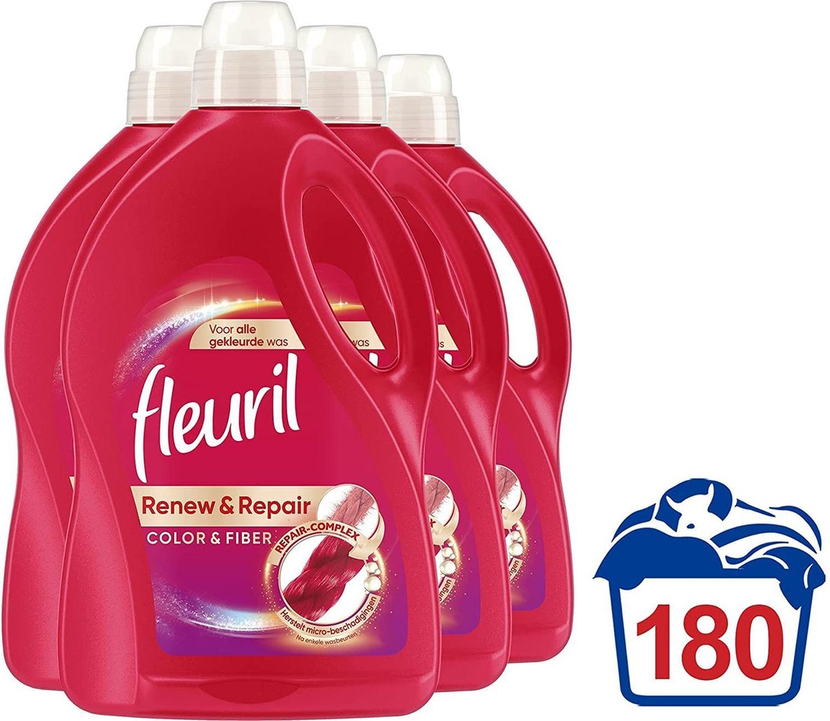 Fleuril Renew & Repair Color & Fiber Wasmiddel - Gekleurde Was - 4x45 ...