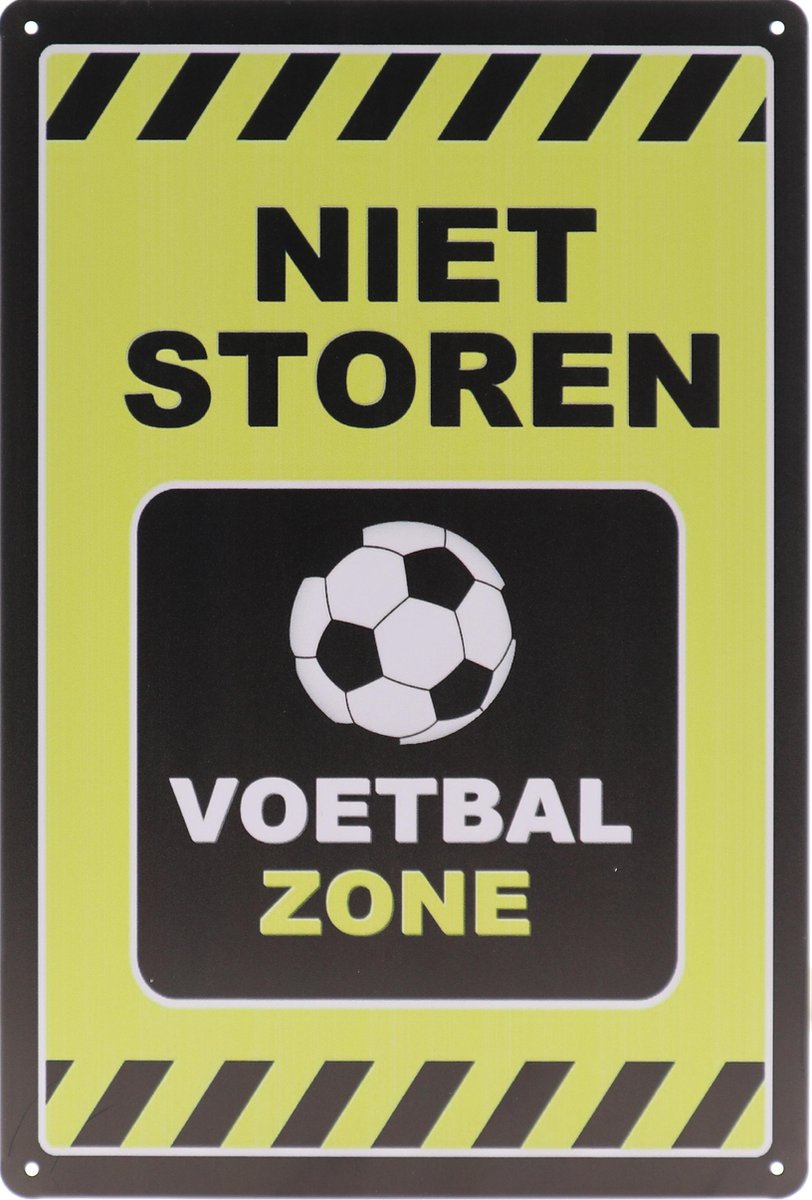 Wandbord – Niet Storen - Voetbal - Vintage - Retro - Wanddecoratie ...