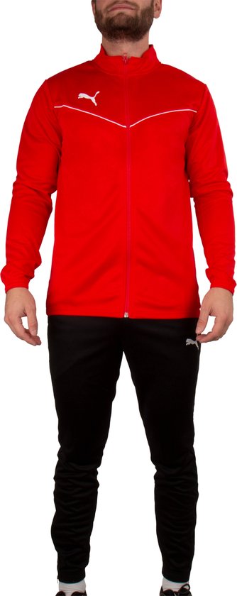 Puma Teamrise Trainingspak - Maat L - Mannen - rood/zwart | bol