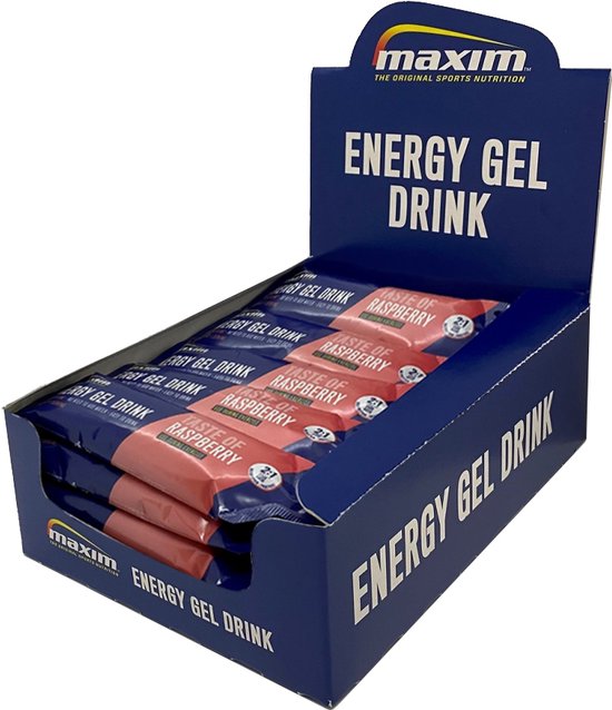 Maxim Energy Gel Drink Raspberry Taste met Caffeïne 25x60ml | bol.com