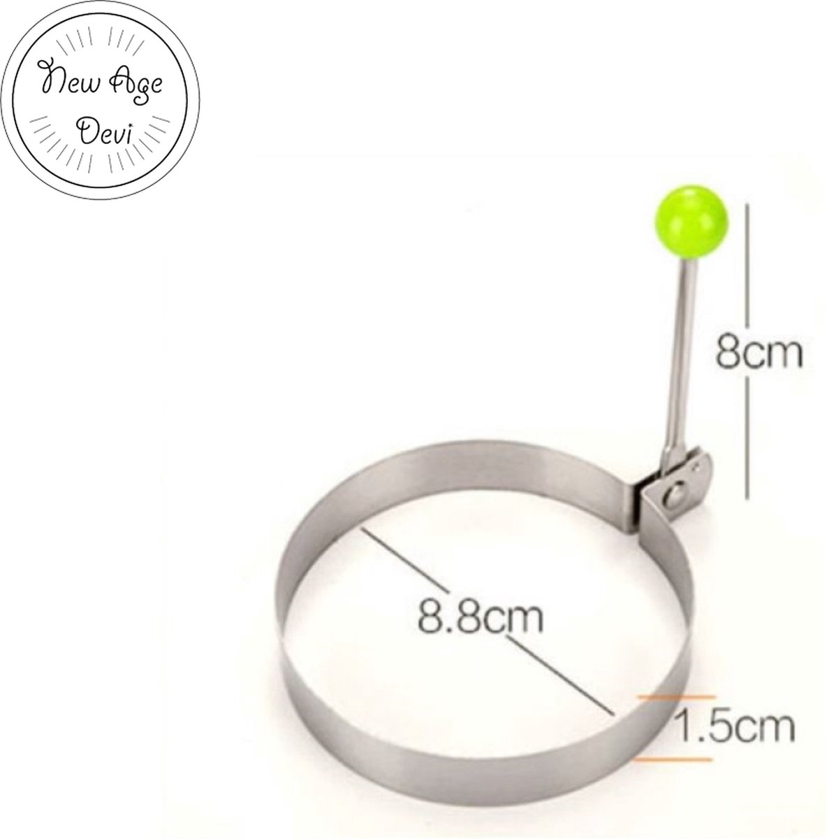 Ei vorm - Gebakken ei - Ronde ei-vorm - Rond ei bakken - RVS - Eiervorm ...