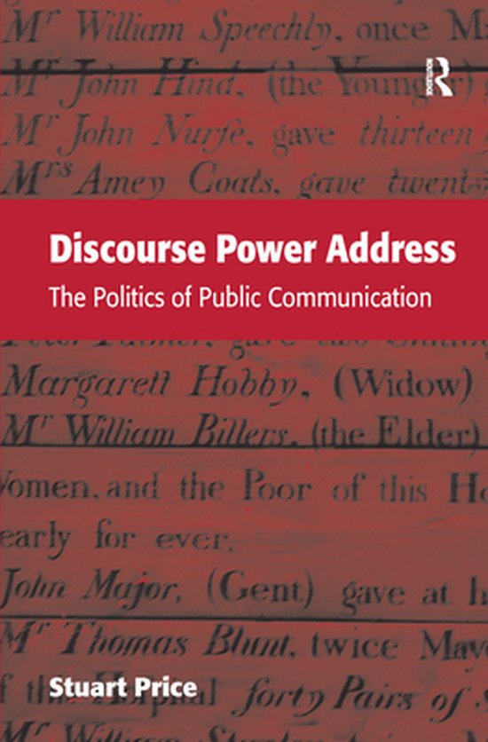 Discourse Power Address (ebook), Stuart Price | 9781351943789 | Boeken ...