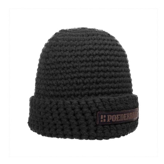 Poederbaas Essential Short Unisex Muts - Zwart - One Size | bol.com