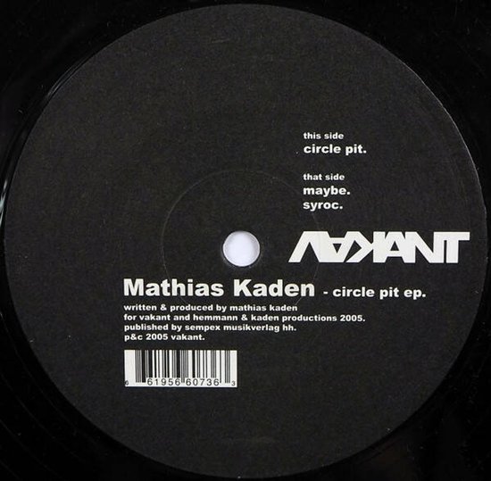 Circle Pit, Mathias Kaden | Muziek | bol