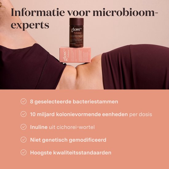 Glow25® Balance | 3-in-1 Pre-, Pro- & Postbiotica | voor een rustige ...