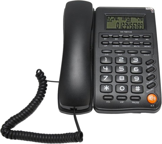 Vaste Telefoon met Groot Toetsenbord, Nummerweergave en Handsfree ...