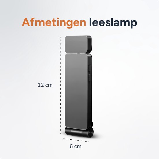 LED Leeslampje 3 Lichtstanden - 2 stuks - Dimbare klemlamp - Oplaadbaar ...
