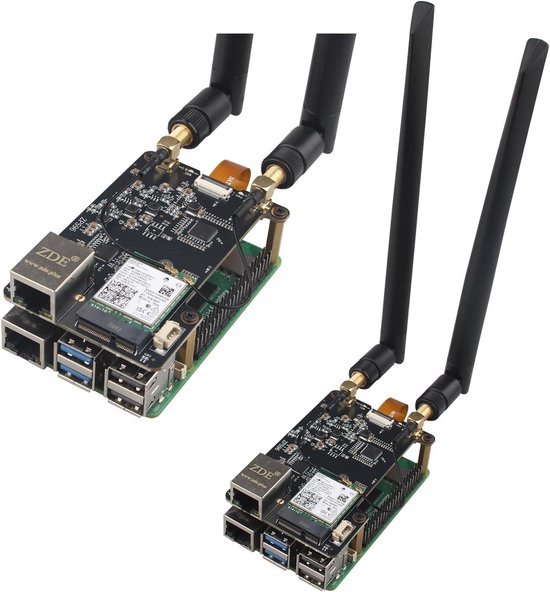 PCIe naar M.2 E-Key WiFi 7/6E Adapter met 2.5G Ethernet voor Raspberry ...