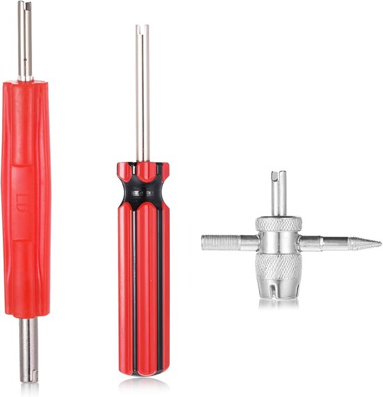 Pack of 3 - Tyre Valve Remover - Car Valve Tool - Dual and Single Head ...
