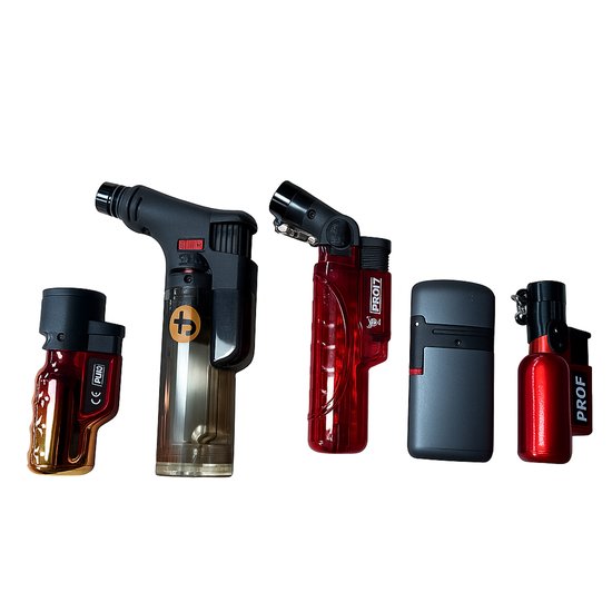 PROF Stormaansteker Set – Turbovlam Jetflame – Windproof & Navulbaar ...