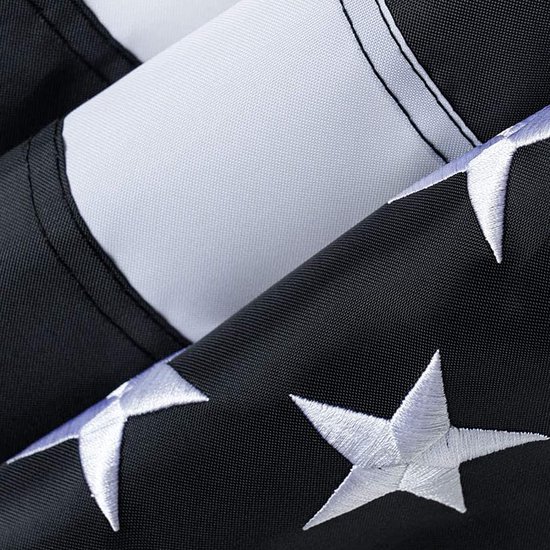 Blauwe Dunne Lijn Amerikaanse Vlag 90x150 cm - Polyester VS Politie ...