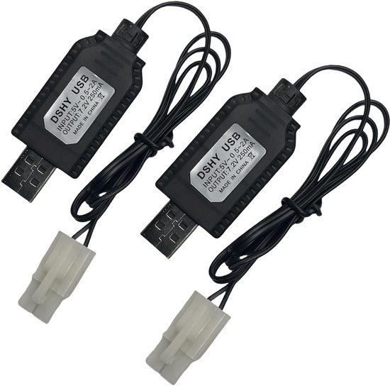 Universele Oplader Kabel voor 7.2V NiMH/NiCd Accu's - USB naar ...