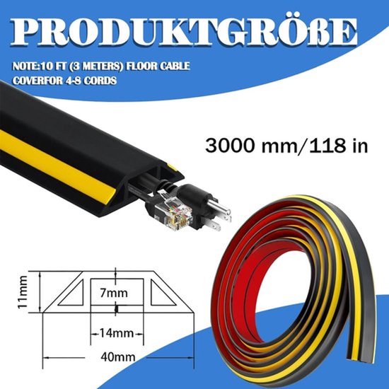 Flexibele Kabelgoot voor Kabelbeheer, Zelfklevend, Halfrond Design ...