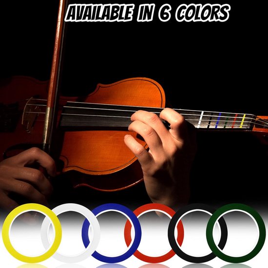 6 Rollen Vingerbord Tape voor Viool en Cello - Fretmarkeringen voor ...