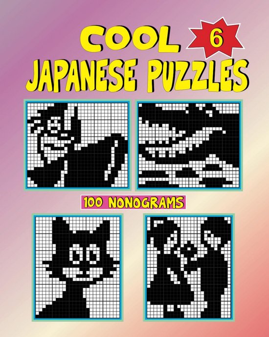 Nonograms Puzzelboek 6: 100 Medium Zwart-Wit Logische Puzzels | bol