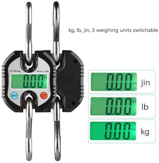Digitale Kofferweegschaal - Precisie Bagageweegschaal met 3 ...