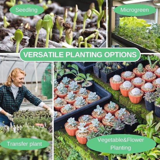 Zaaitrays 1020 5-Pack - Ideaal voor Microgreens en Hydroponics 35x50cm ...