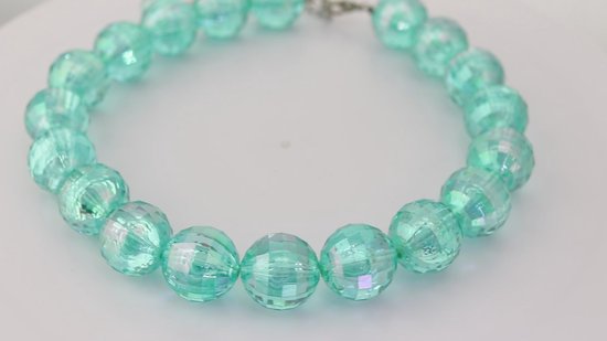 Behave - Korte ketting met turquoise kralen - Zomers & opvallend | bol