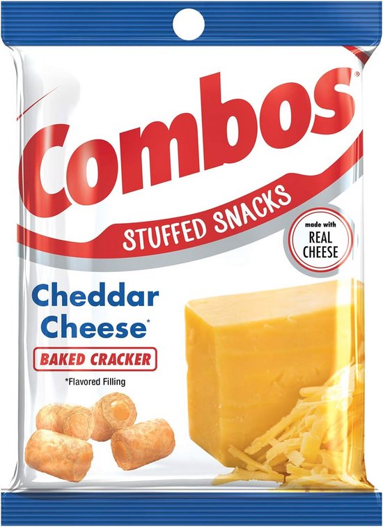 3x Kaas Krakers Snacks met Cheddar Gesmolten Vulling - Gebakken ...