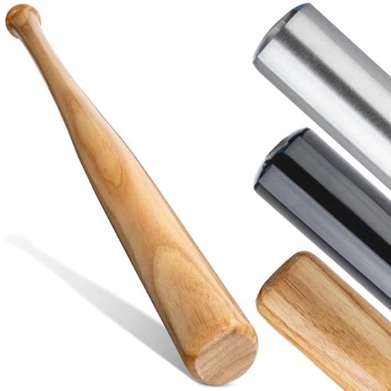 Honkbal Knuppel van Hout of Aluminium - 31 inch - Antislip en Solide ...