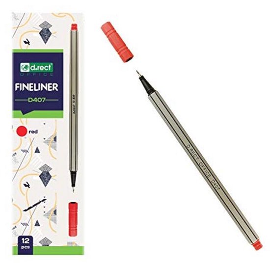 Fineliner set 12 stuks - Fijne pennen voor schrijven, tekenen en ...