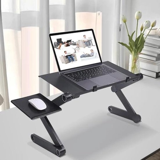 Verstelbare Laptoptafel voor Bed - Opvouwbare Computer- en Salontafel ...