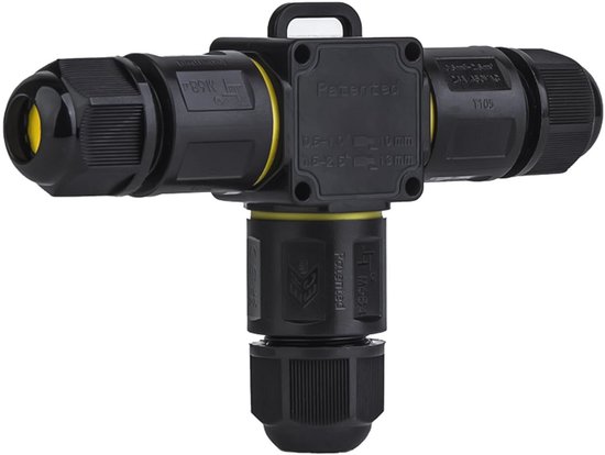 Waterdichte kabelverbinder 3-polig voor verbindingsdozen en ...