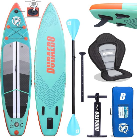 Opblaasbaar Stand Up Paddle Board Set - 330x76x15 cm, Draagvermogen 150 ...